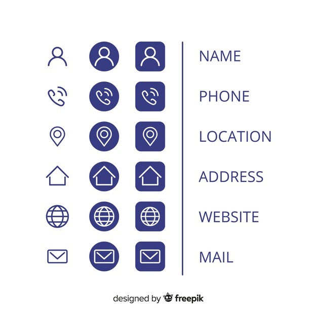 Iconografía para datos personales