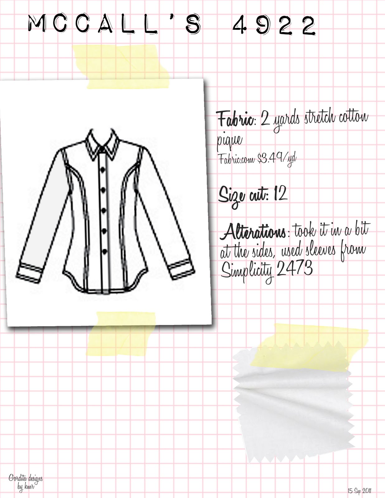 Gordita and the Compensator: the Classics: Simplicity 9825 and McCall's ...