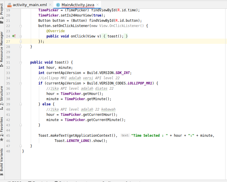 PENGENALAN KOMPONEN UI (PickerView & ListView) DAN PENGGUNAAN APPLICATION RESOURCE PADA ANDROID ...