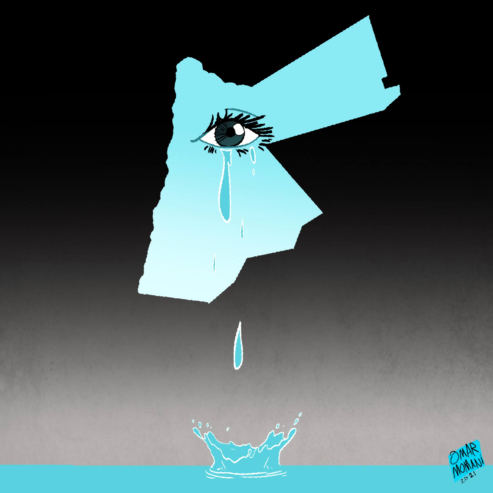 Omar Momani cartoons: Sad Jordan