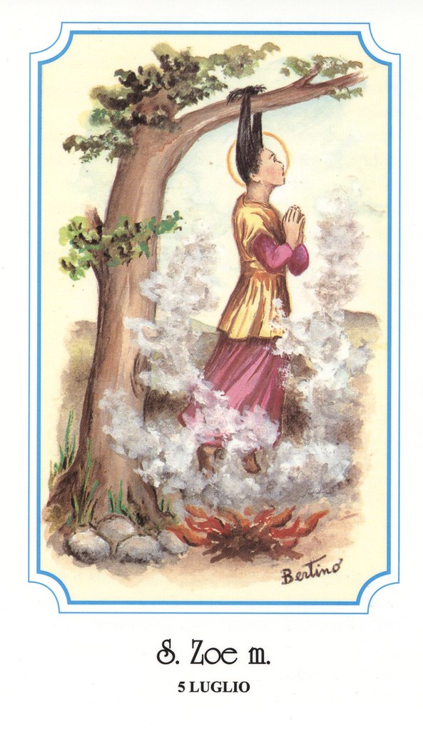 Poesías, oraciones, cuentos...: MARTIRIO DE SANTA ZOÉ