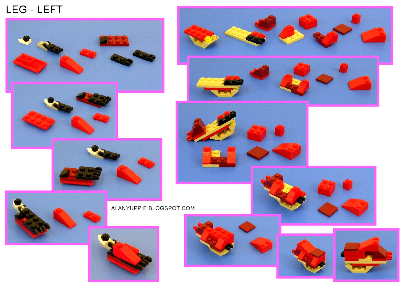 Alanyuppie's LEGO Transformers: Instructions for LEGO 6914 T-rex Mecha ...