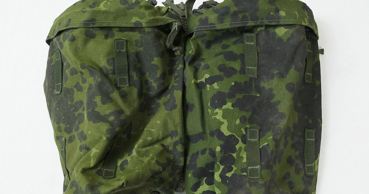 Webbingbabel: Danish Army M84 Camouflage Green Flecktarn M/96 Side Pockets