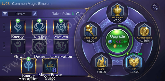 Mobile Legends Common Magical Emblem Details | Rupak's Blog | An ...