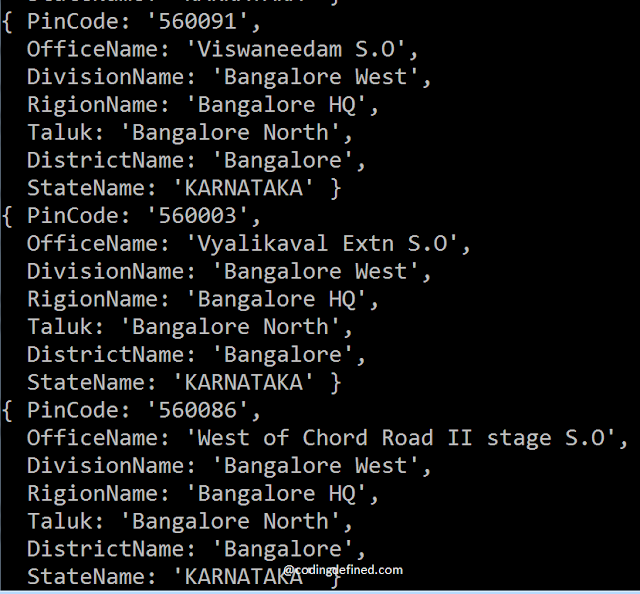 Lookup Indian PinCode Information in NodeJS - Coding Defined