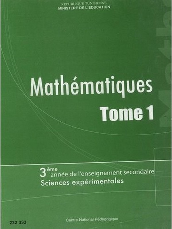 Mathématiques - 3ème année de l’enseignement secondaire - Sciences ...