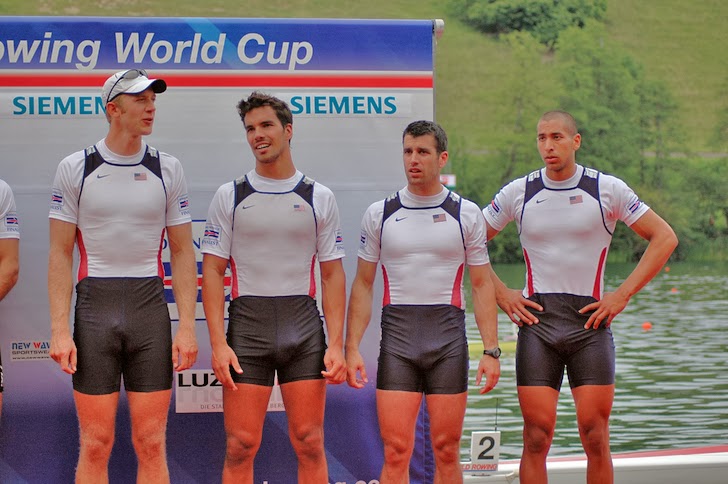 Male Athletes World: Rowing: Rowers at one of the Rowing World cup event.