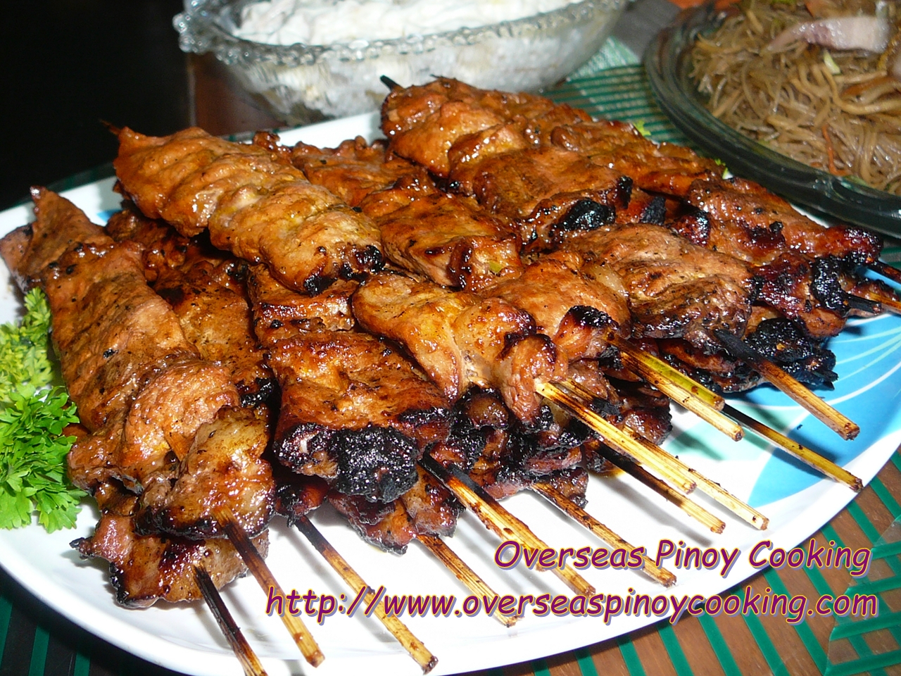 Pinoy Pork Barbecue On Stick