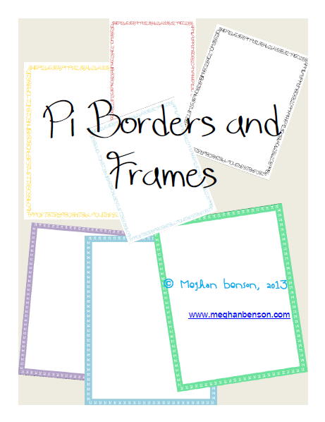 Pi Day Border Bundle