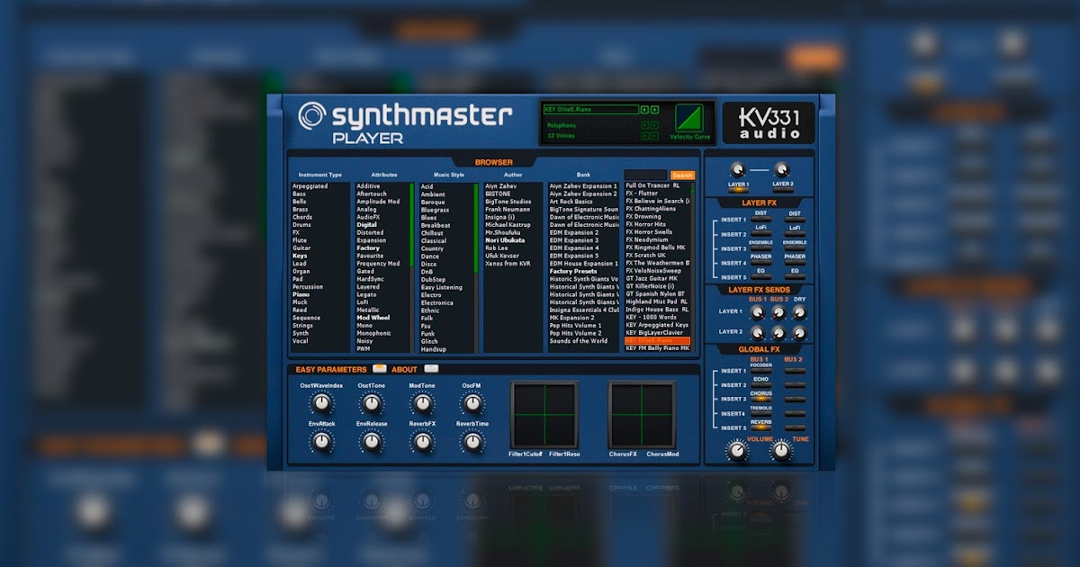 Synthmaster Player by KV331 Audio 'Instrument' Gratis por tiempo limitado