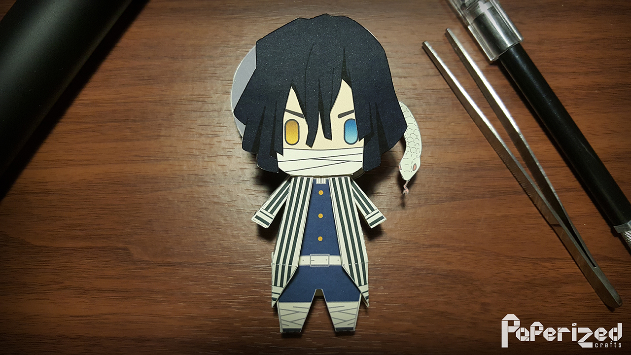 Demon Slayer: Obanai Iguro Papercraft | Paperized Crafts