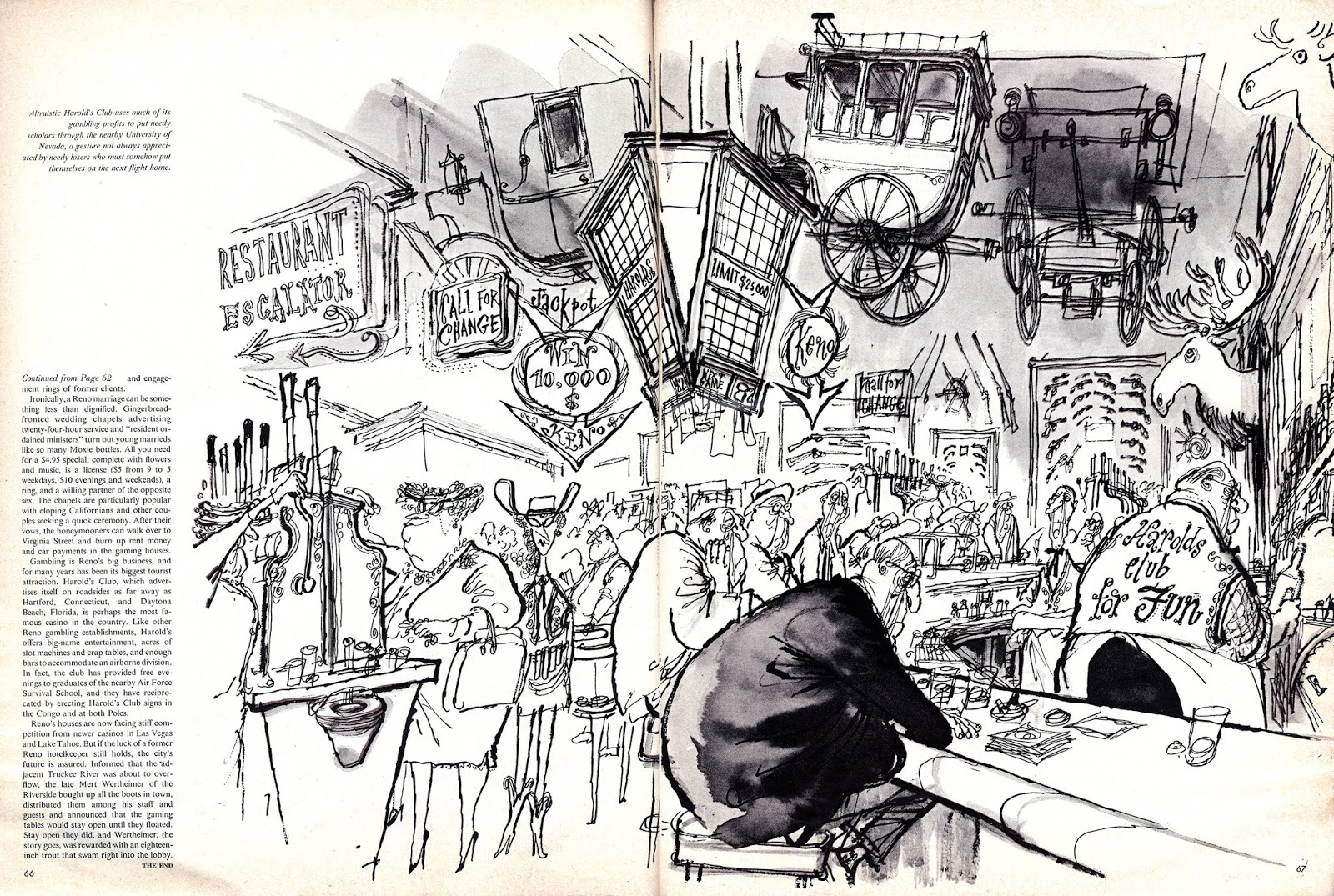 Ronald Searle Tribute: Gamblin' Towns