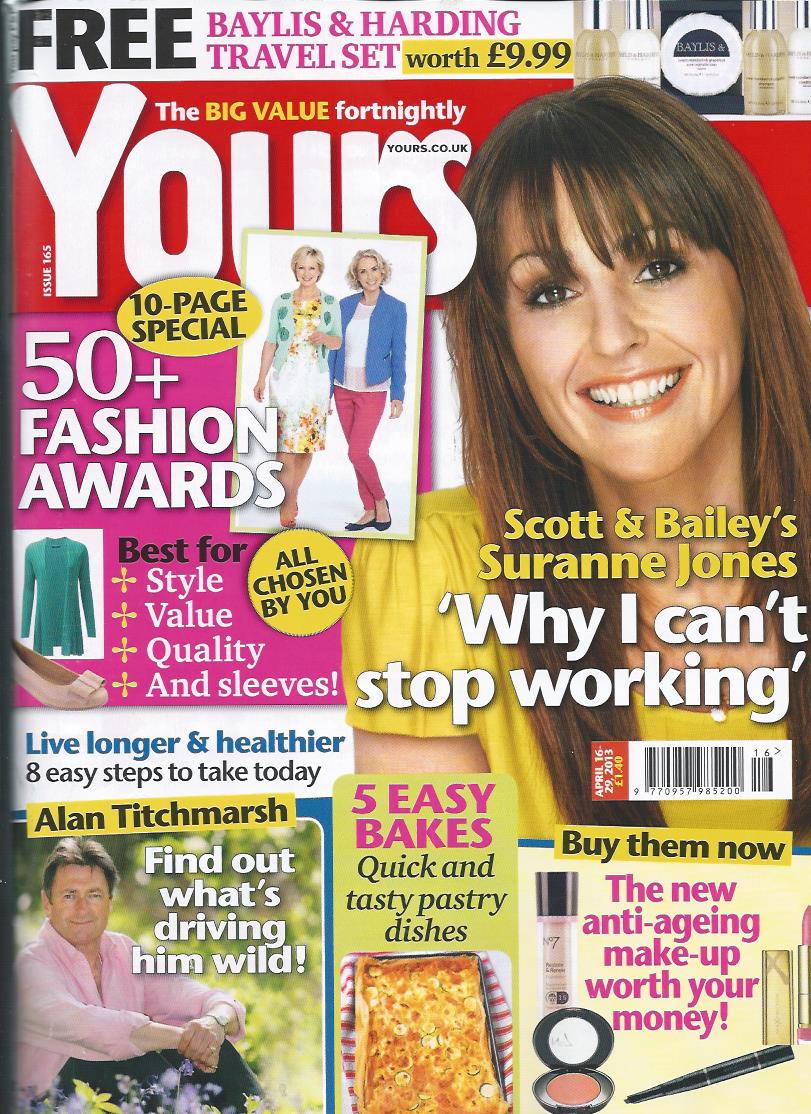 Joan Collins Official News: YOURS MAGAZINE .. APRIL 16-29TH 2013..