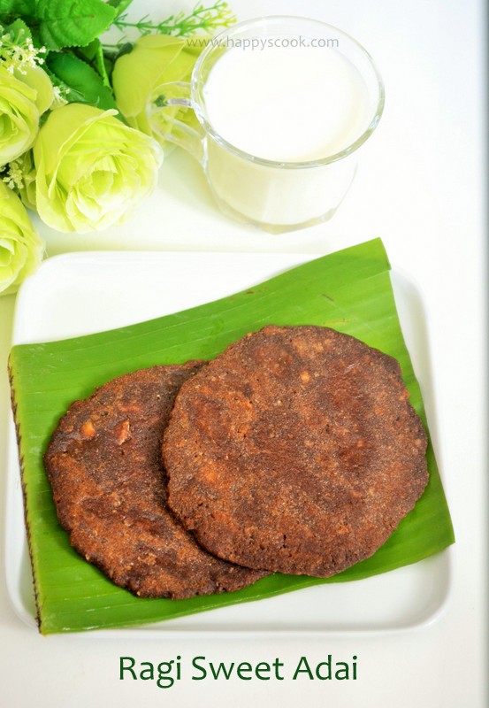 Ragi Sweet Adai Recipe | Finger Millet Sweet Adai | Millet Recipes ...