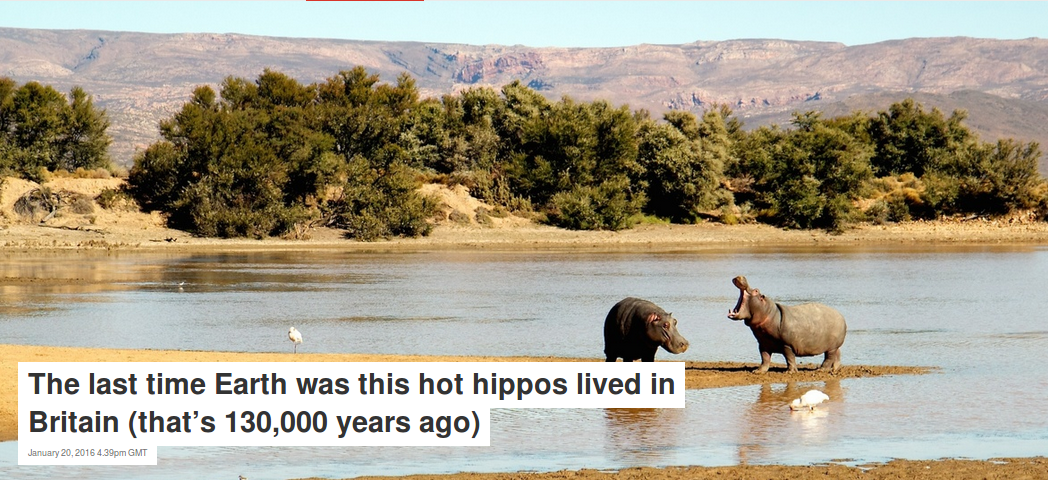 Geology in the West Country: Hippos in Britain - 130,000 years ago