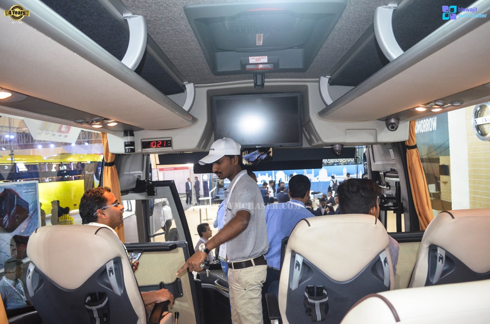 VOLVO B11R (Interiors) Part 2 - Bus World India 2016 | Biswajit SVM Chaser