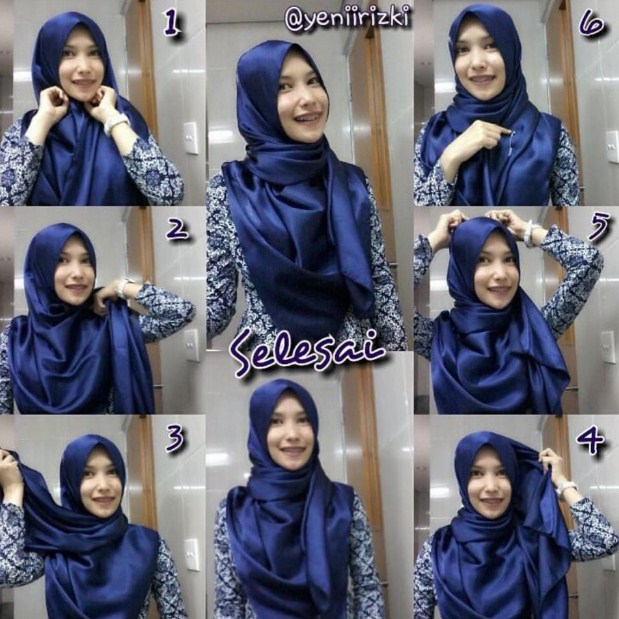 Contoh Tutorial Hijab Modern untuk Pesta Terbaru 2016 - Kumpulan Contoh ...