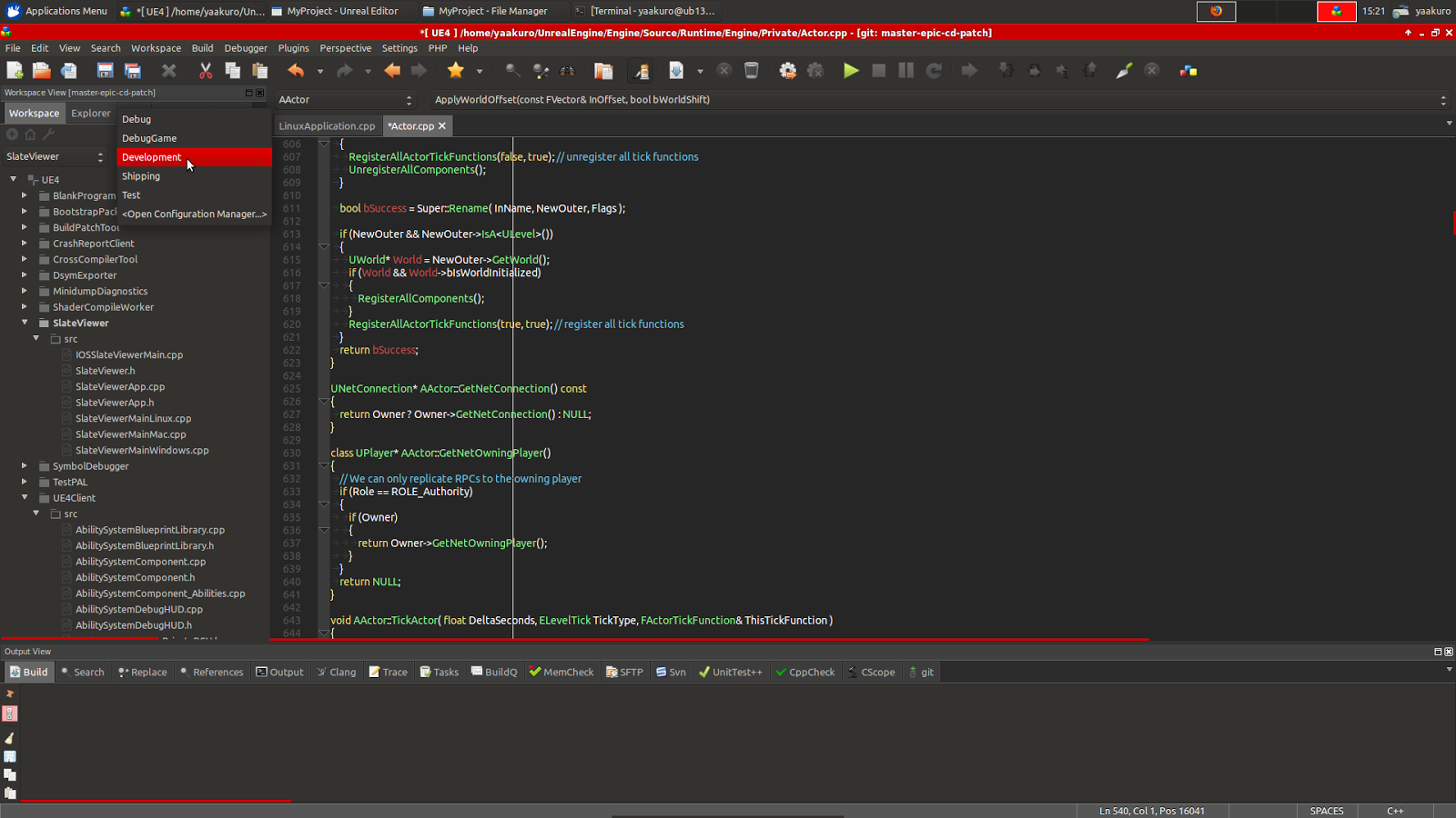 CodeLite Source Code Access and Project File Generator for Unreal Engine 4