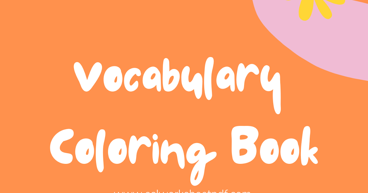 Vocabulary Coloring Book
