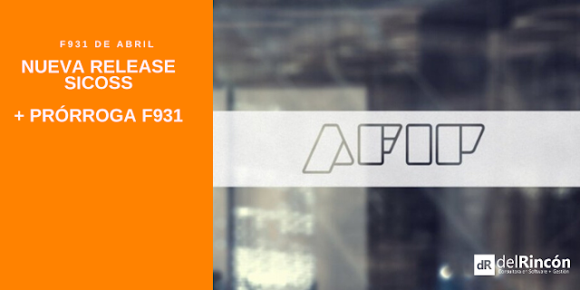 F931: Nueva Release y Prórroga