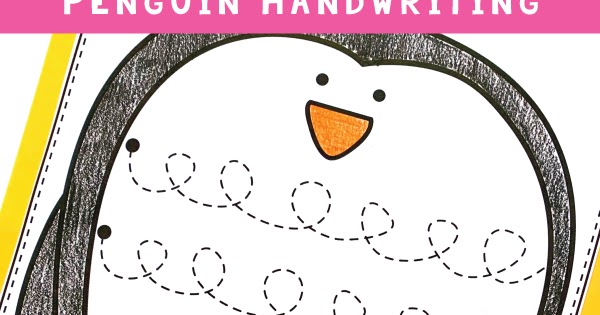 Penguin Pre-writing Worksheet | From the Pond