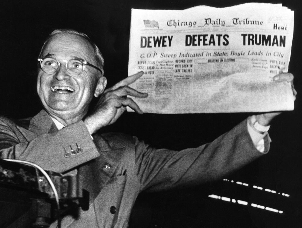 A History of Polling - 1948 - Dewey Defeats Truman