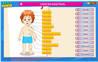 OUR WAY TO LEARN ENGLISH: BODY PARTS GAMES