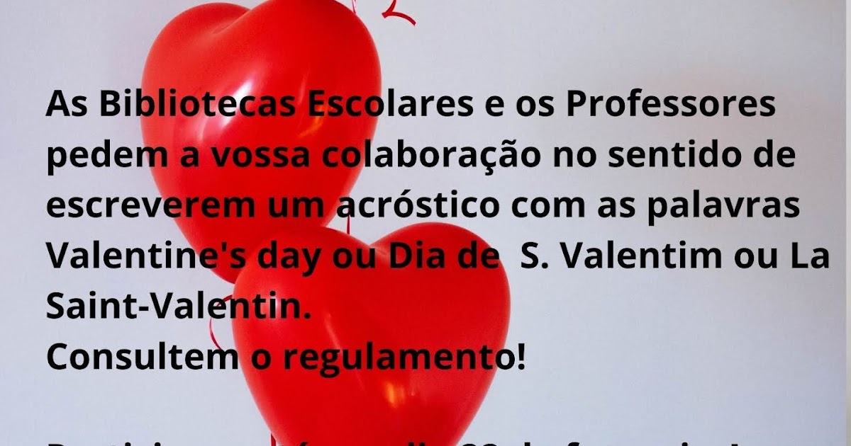 Diferentes leituras: Concurso de um acróstico - comemoração do Dia de S ...