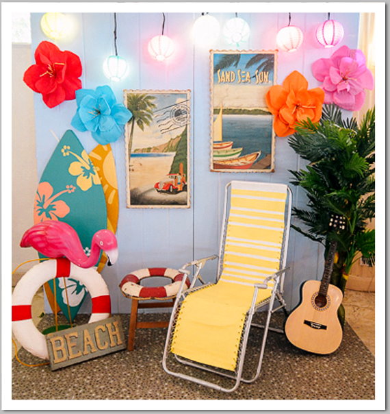 Tropical Party Photobooth Backdrop Ideas