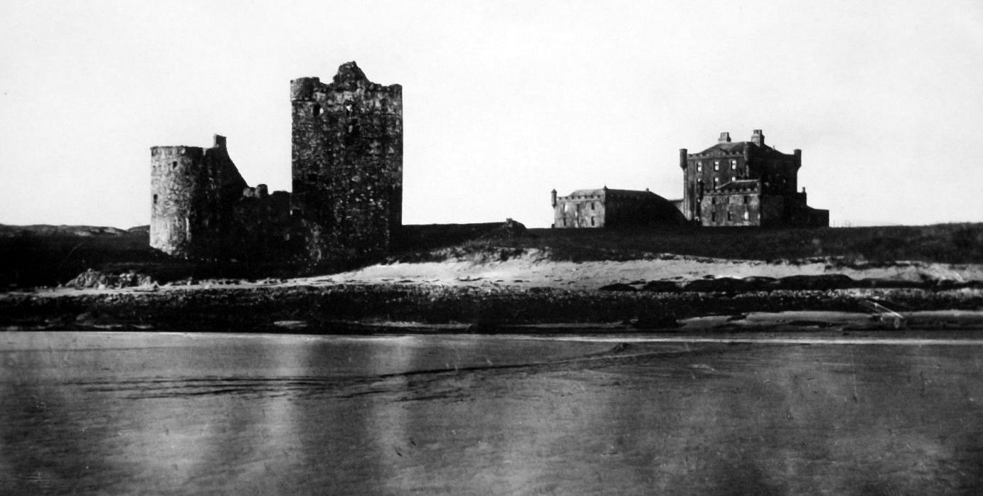 Tour Scotland: Old Photograph Breachacha Castle Isle Of Coll Scotland