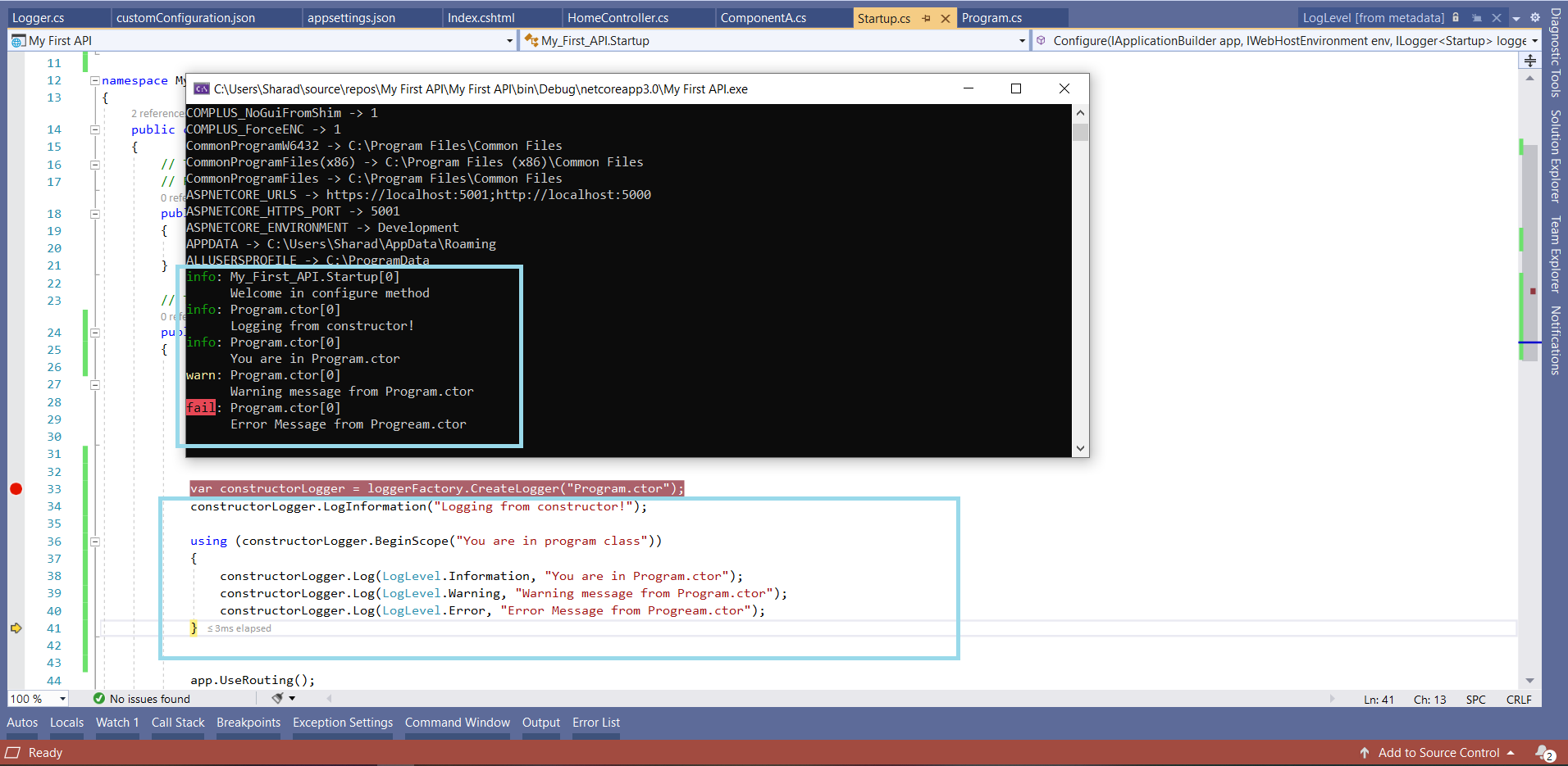 Logging And Error Handling Exception Handling
