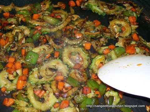 Spicy Treats: Bitter Gourd Fried Rice/Karela Fried rice