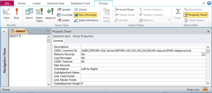 Ms Access Pass Through Query Swiftmasa