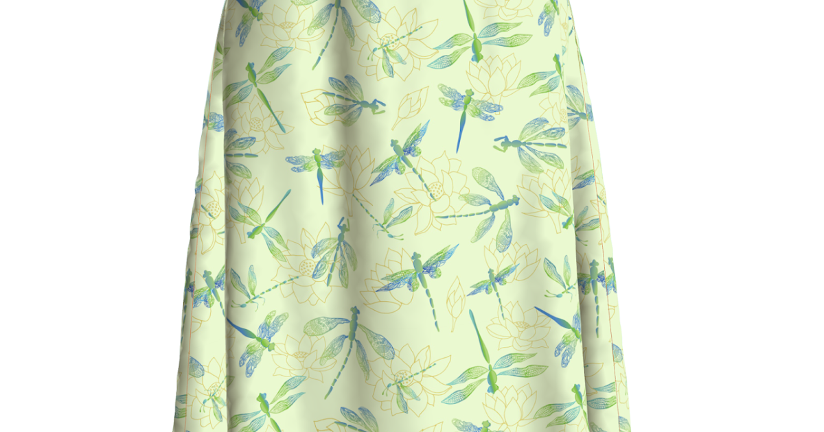 The Little Sewist: Free PDF sewing pattern: Lana flared midi skirt