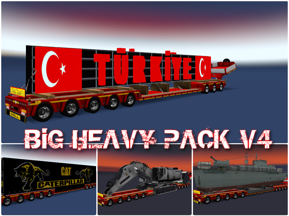 Big Heavy Trailer Pack v4 - Euro Truck Simulator 2 Mod World
