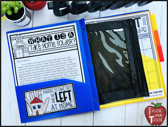 Teaching With Terhune: Daily Take Home Folders