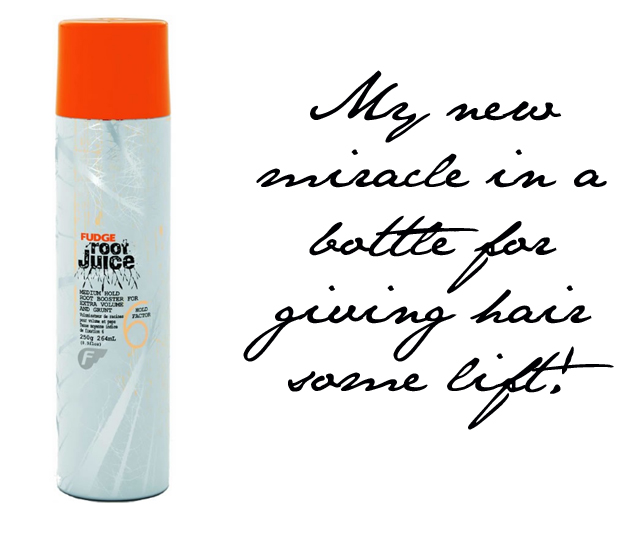 Finding my miracle in a bottle for creating hair volume, thank you ...