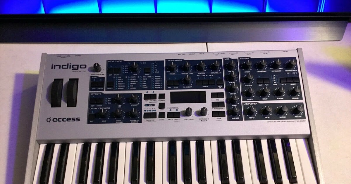 MATRIXSYNTH: ACCESS VIRUS INDIGO 2 Analog Modeling Synthesizer SN 10200028