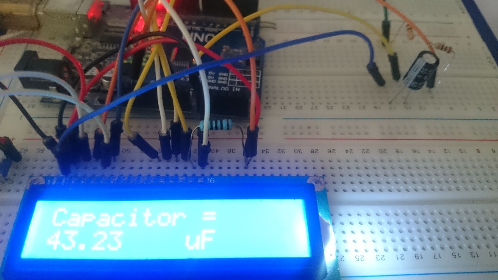 Arduino Capacitor tester with LCD ~ Simple Projects Arduino Capacitor tester with LCD ~ Simple Projects