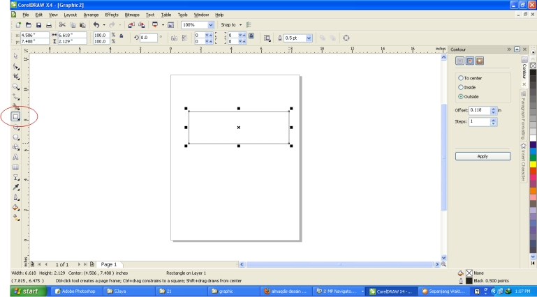 Cara Membuat Lengkungan Dengan Shape Tool di Coreldraw