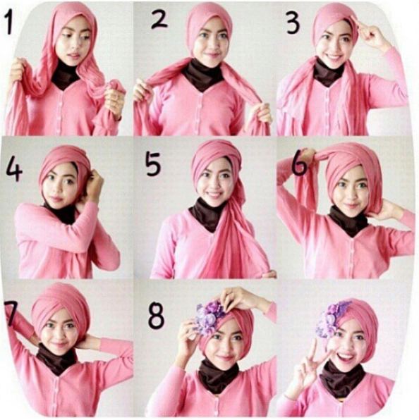 47+ Terpopuler Tutorial Jilbab Segi Empat Beda Warna, Warna Jilbab