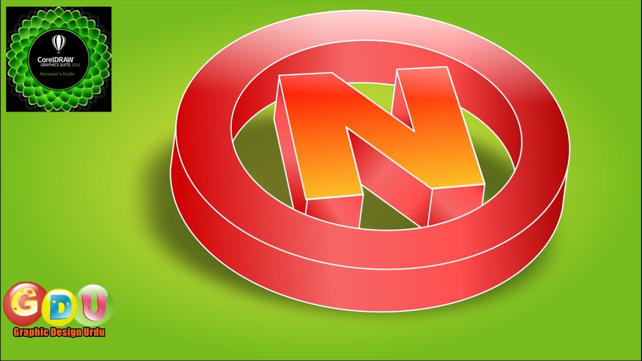 3d text logo in coreldraw | best logo design | coreldraw tutorial