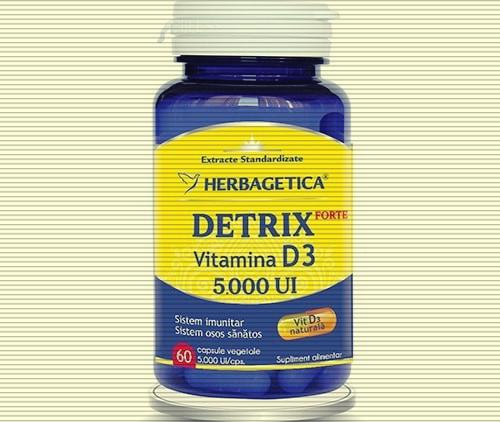 DETRIX Vitamina D3 5000U.I Herbagetica pareri bune forum suplimente ...