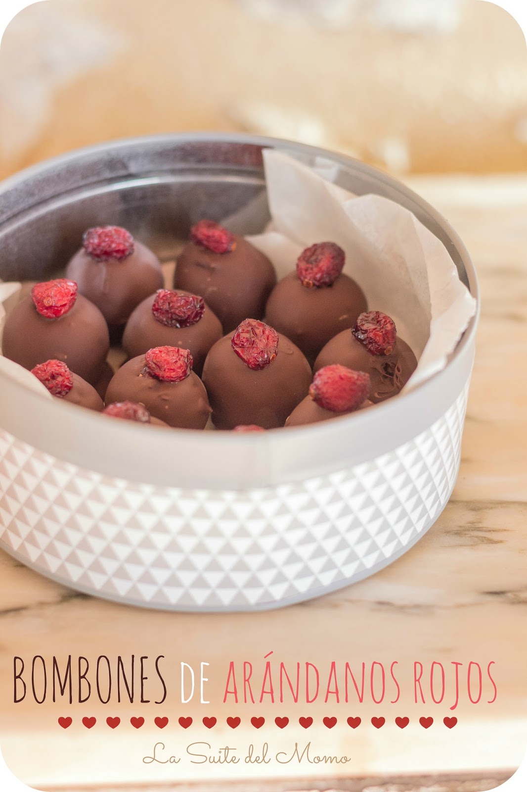 La Suite del Momo: Bombones de arándanos rojos (receta vegana)