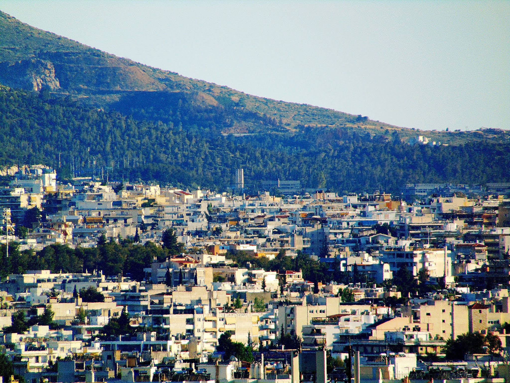 city, landscape, urban, Athens, Athina, Greece, buildings, suburbs ...