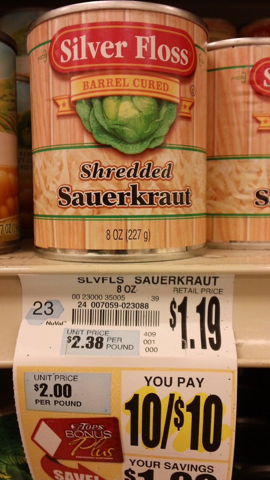 Extreme Couponing Mommy: FREE Silver Floss Sauerkraut at Tops