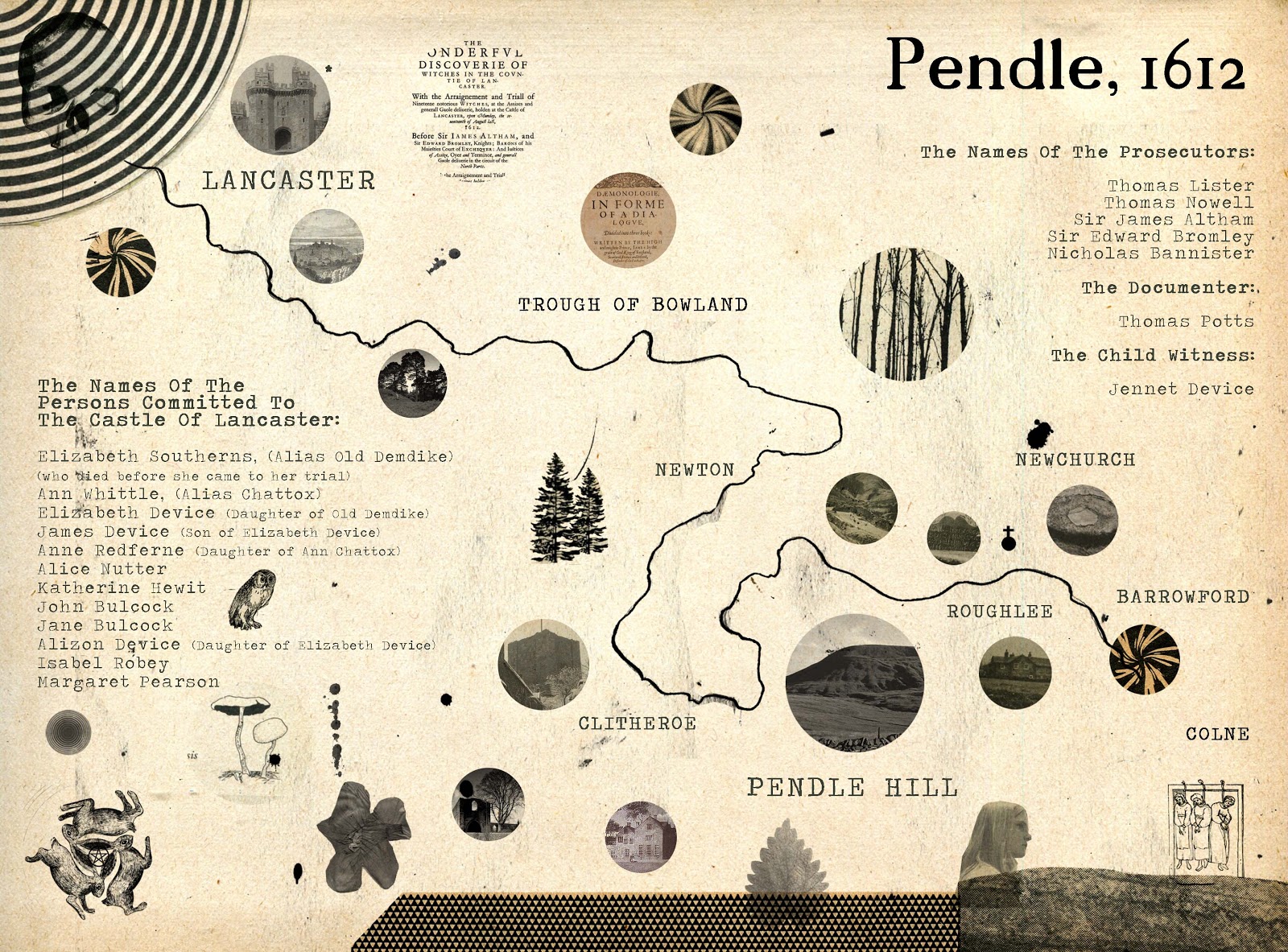 Folklore Tapes: Pendle, 1612 Map