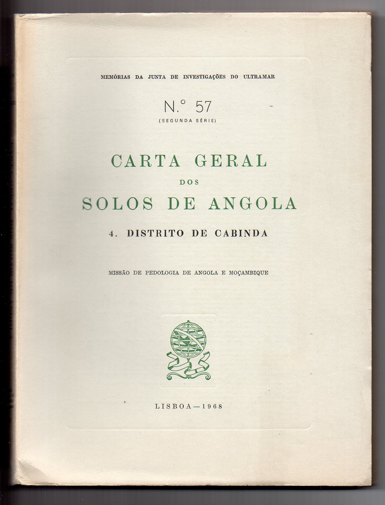 OS LIVROS DO SÓTÃO: Carta geral dos solos de Angola: Cabinda