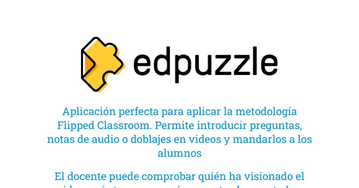 Educación y Tecnología: TUTORIAL DE EDPUZZLE