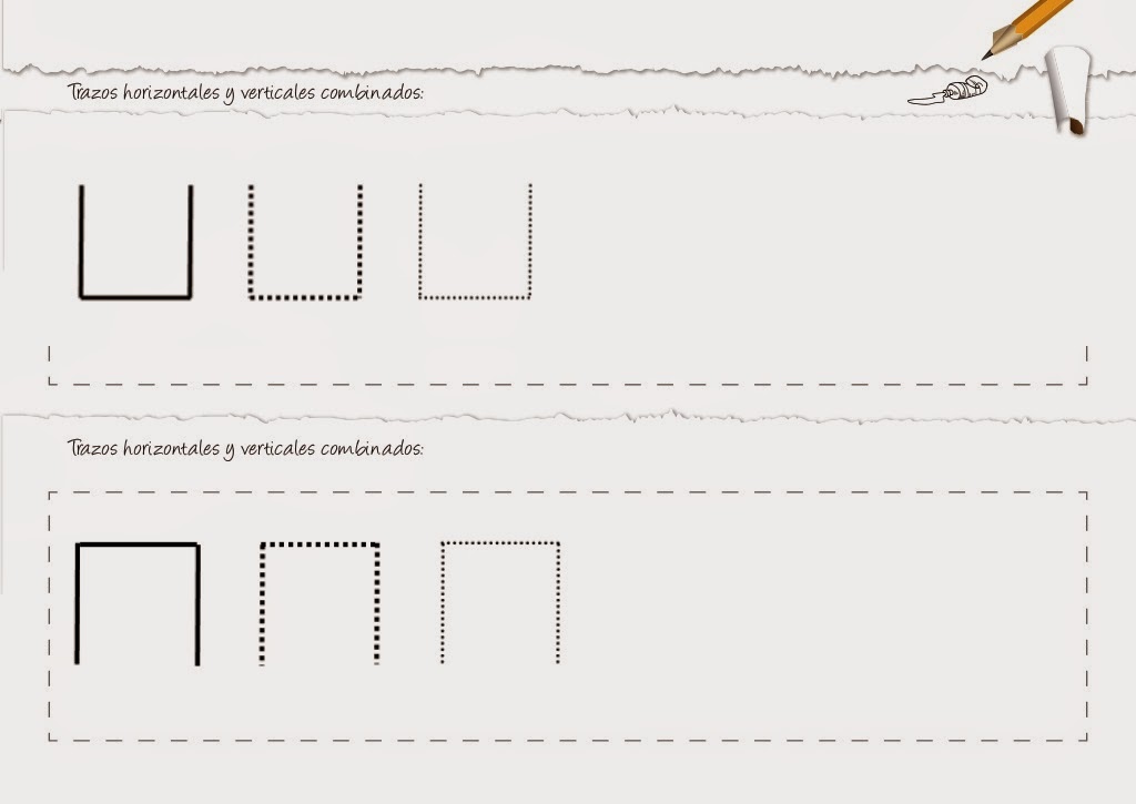 INFANTILES DE ANA V.: GRAFOMOTRICIDAD: TRAZOS COMBINADOS HORIZONTAL Y ...